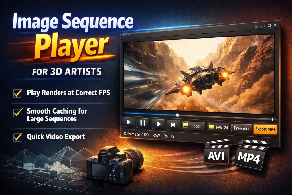 A Simple Image Sequence Player Made for 3D Artists – One Minute Video ...